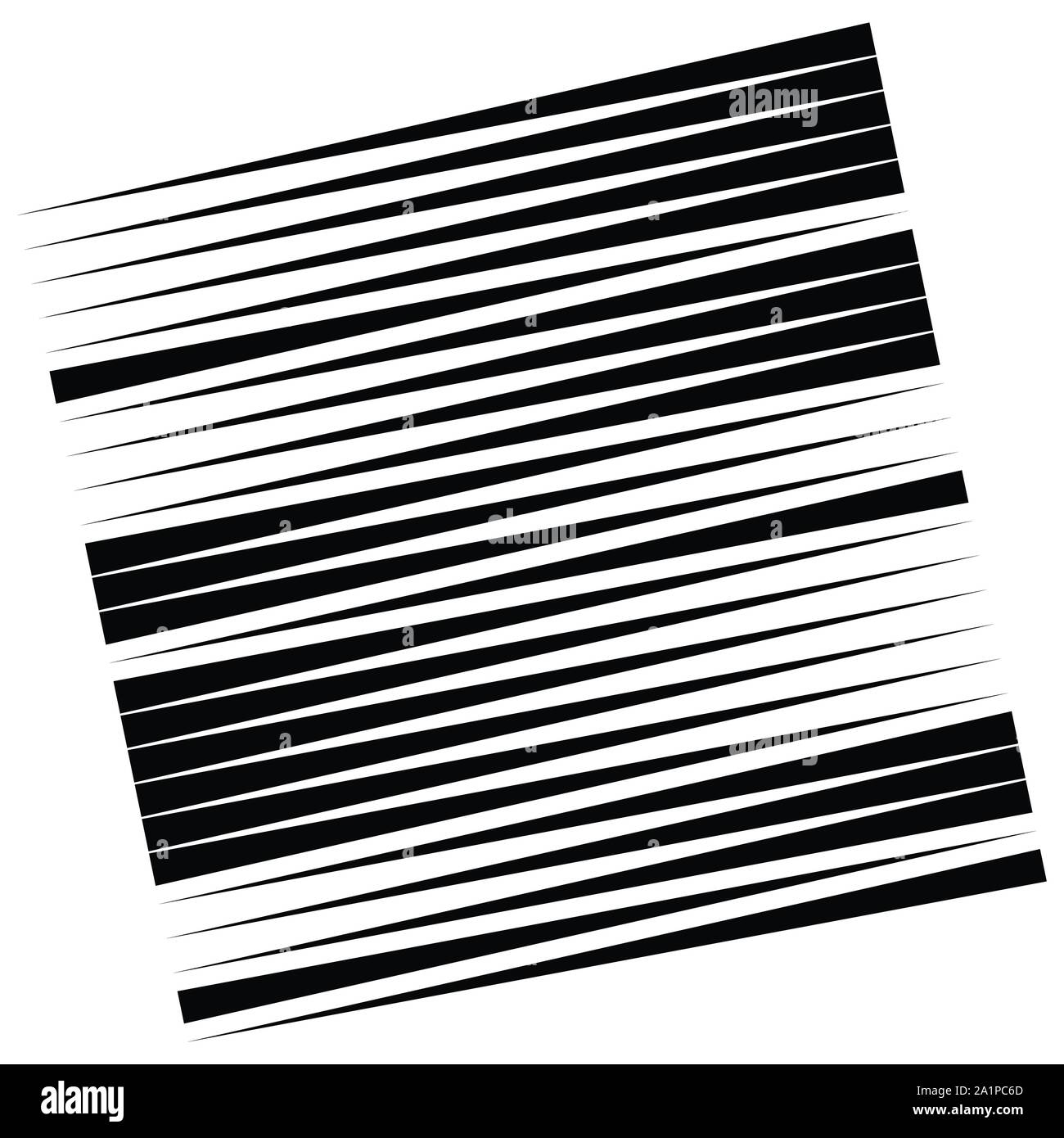 Random lines element. Random horizontal lines. Irregular straight ...