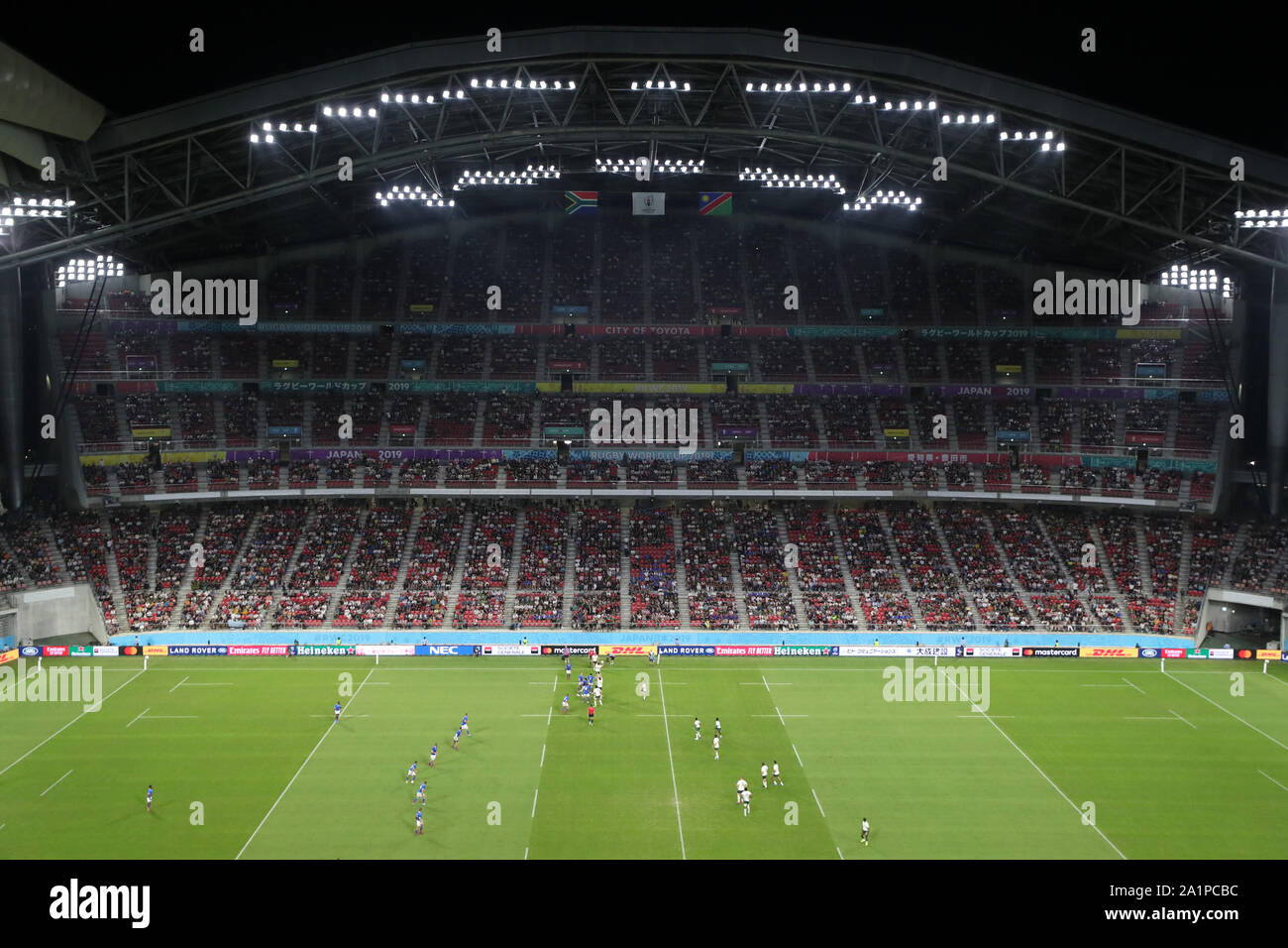 A general view of play during the 2019 Rugby World Cup match at the ...