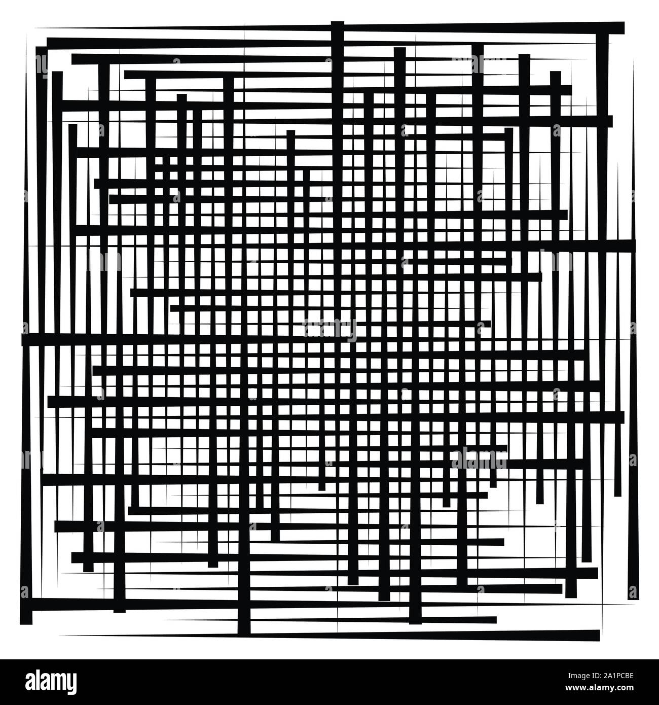 Random Lines Grid Mesh Dynamic Irregular Overlap Intersect Lines