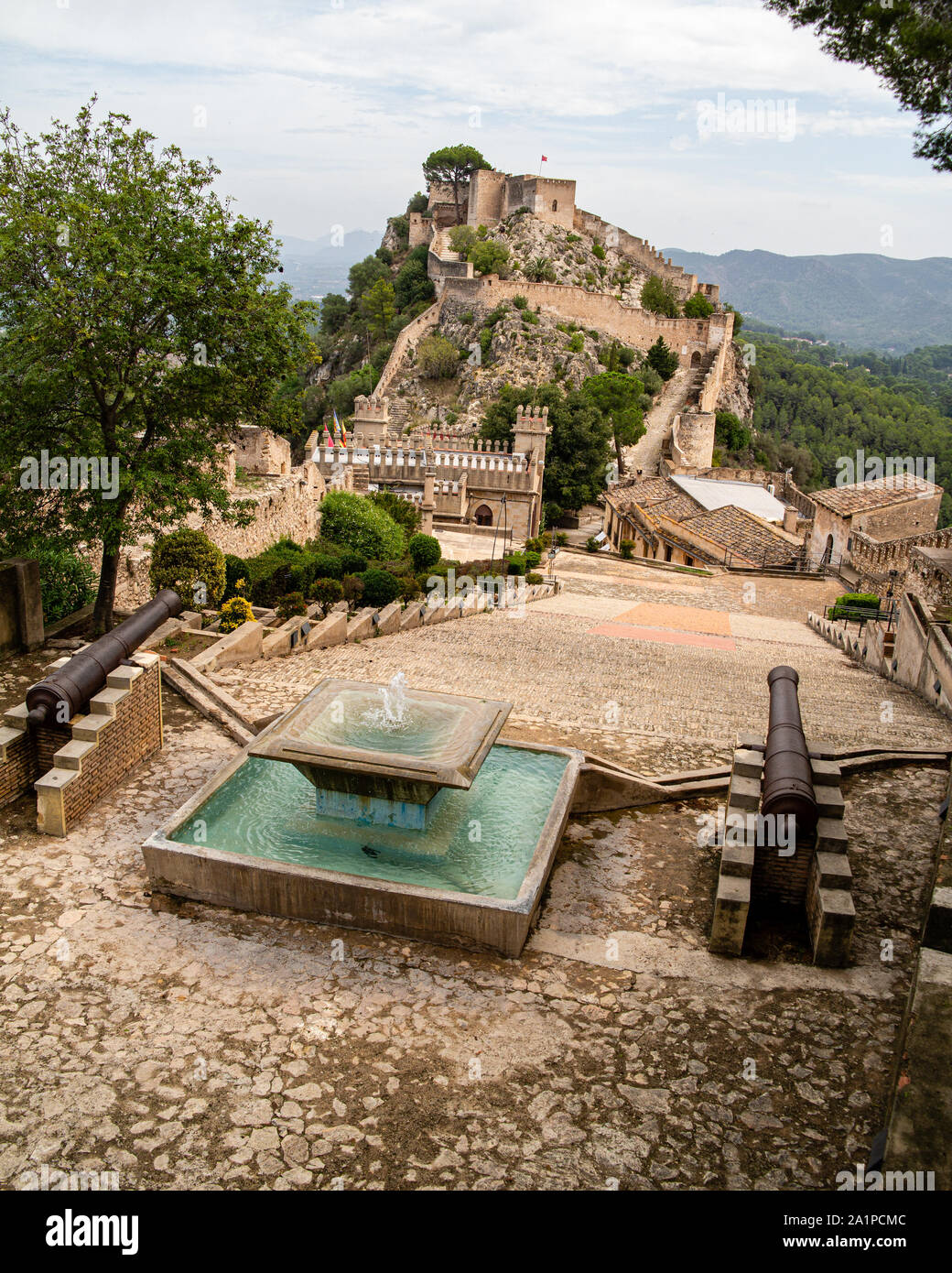 view of small castle Stock Photo - Alamy