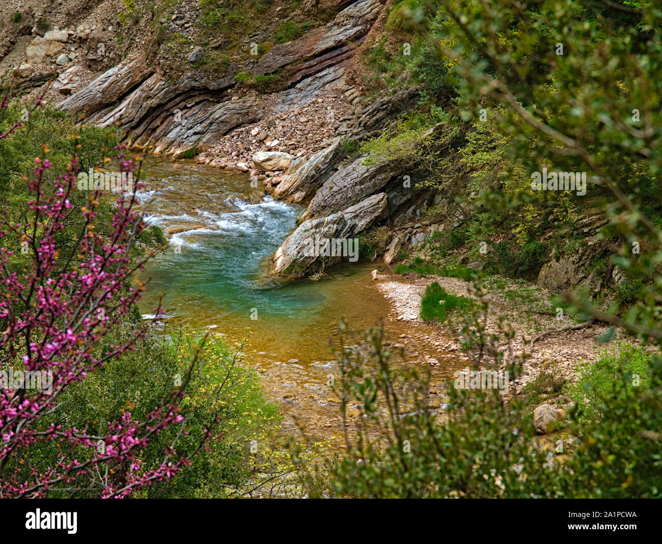 Neda river in Peloponnese, Greece Stock Photo - Alamy