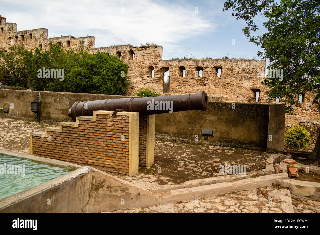 view of small castle Stock Photo - Alamy