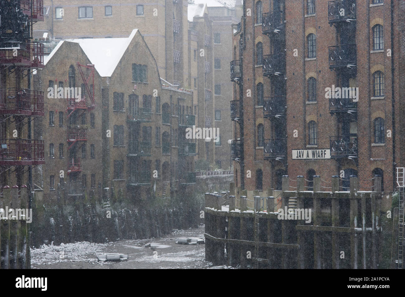 Snow, Java Wharf, Victorian warehouse now converted into luxury ...