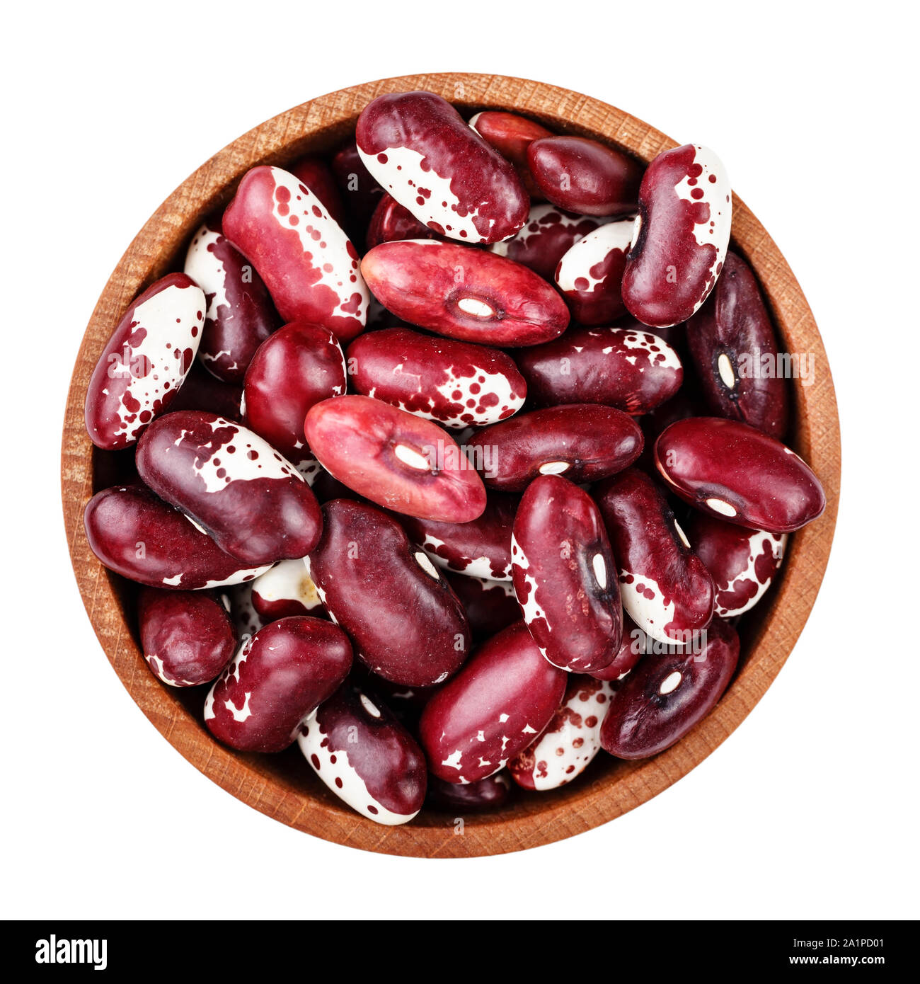 raw beans in a plate. isolated on a white background. file contains ...