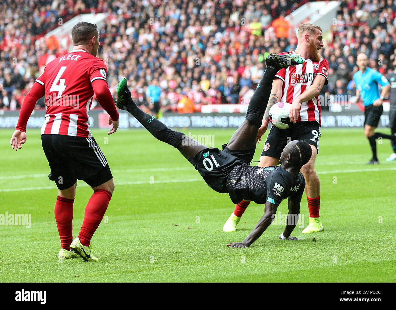 Sports images soccer overhead kick hi-res stock photography and images ...