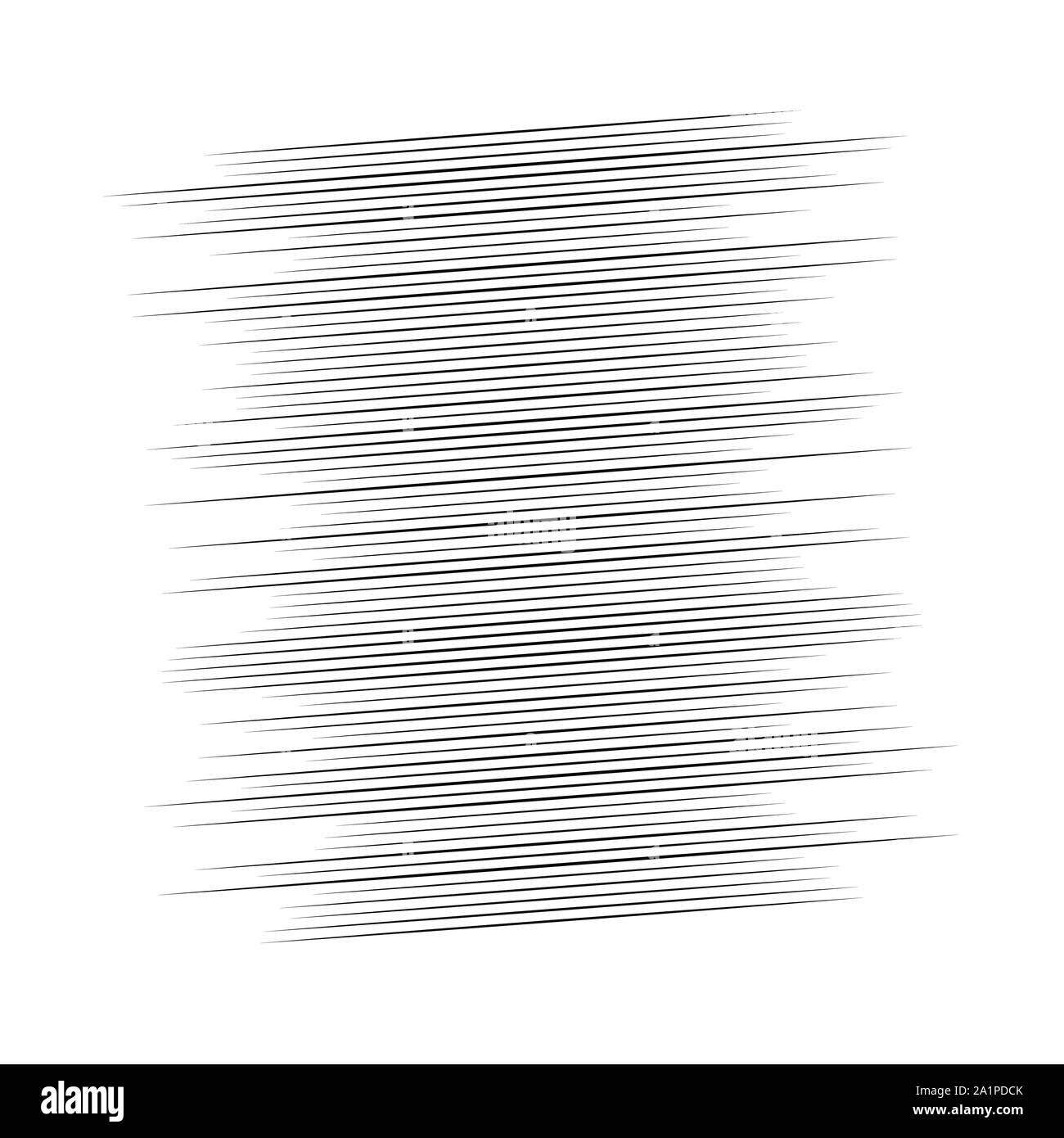 Random lines halftone element. Random horizontal lines. Irregular ...