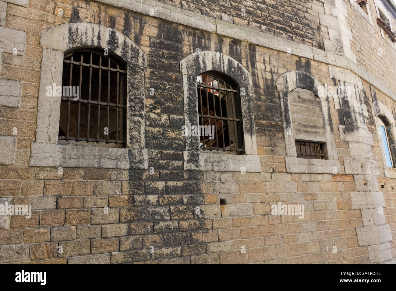 old prison window Stock Photo - Alamy