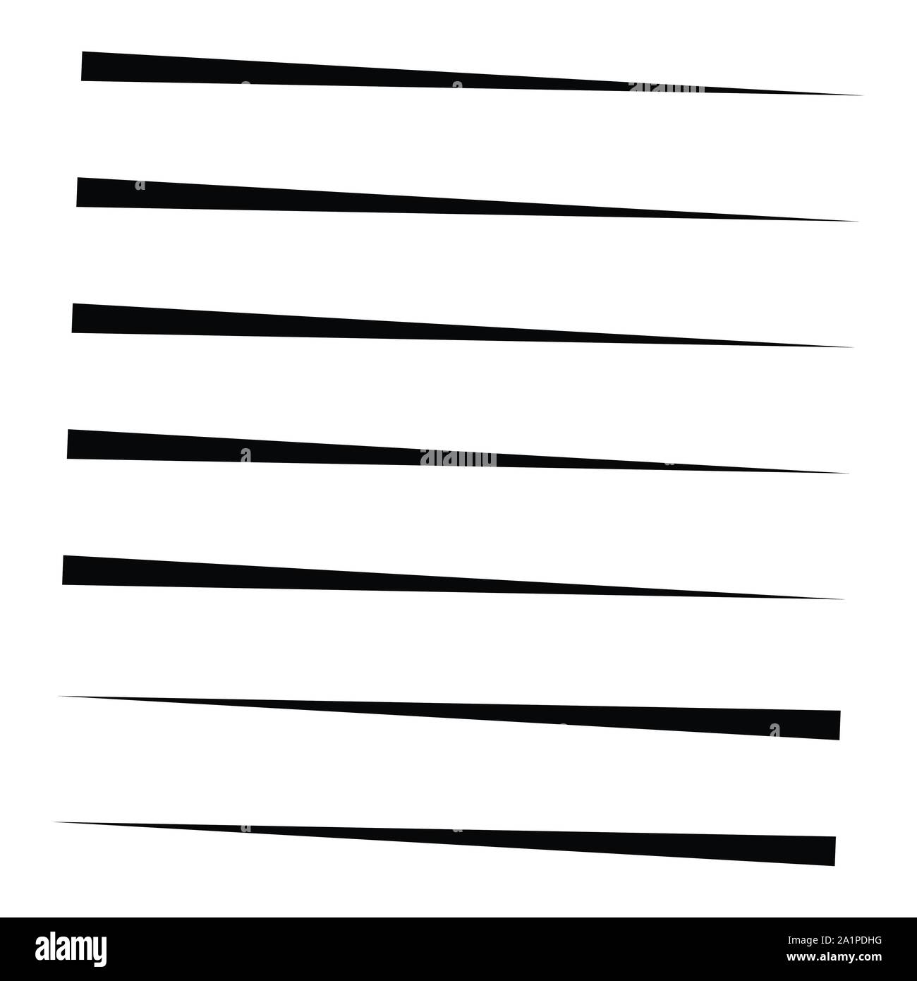 Random lines element. Random horizontal lines. Irregular straight ...