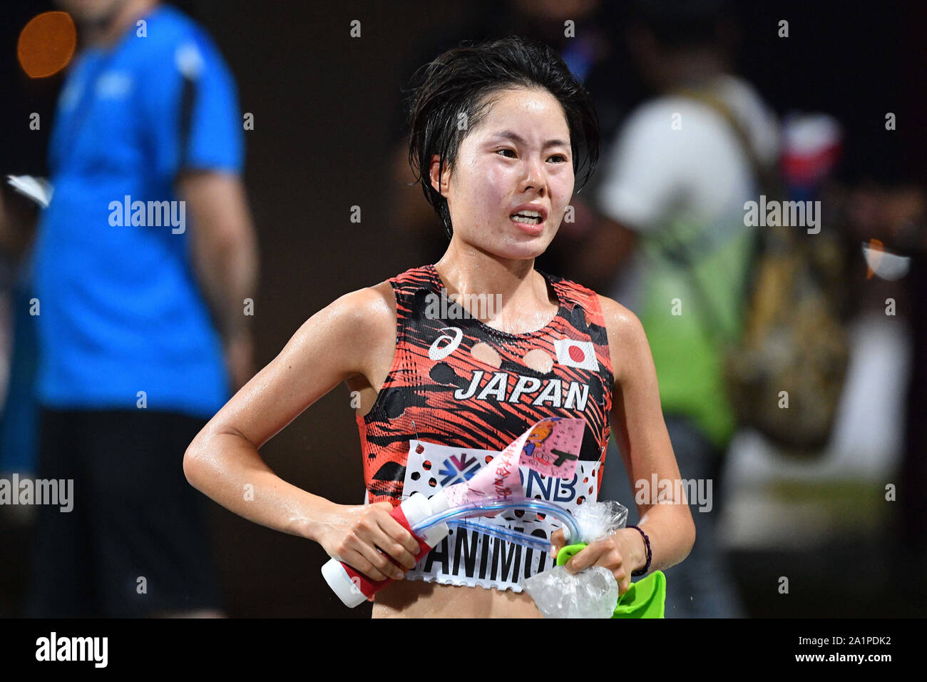 Doha, Qatar. Credit: MATSUO. 28th Sep, 2019. Mizuki Tanimoto (JPN ...