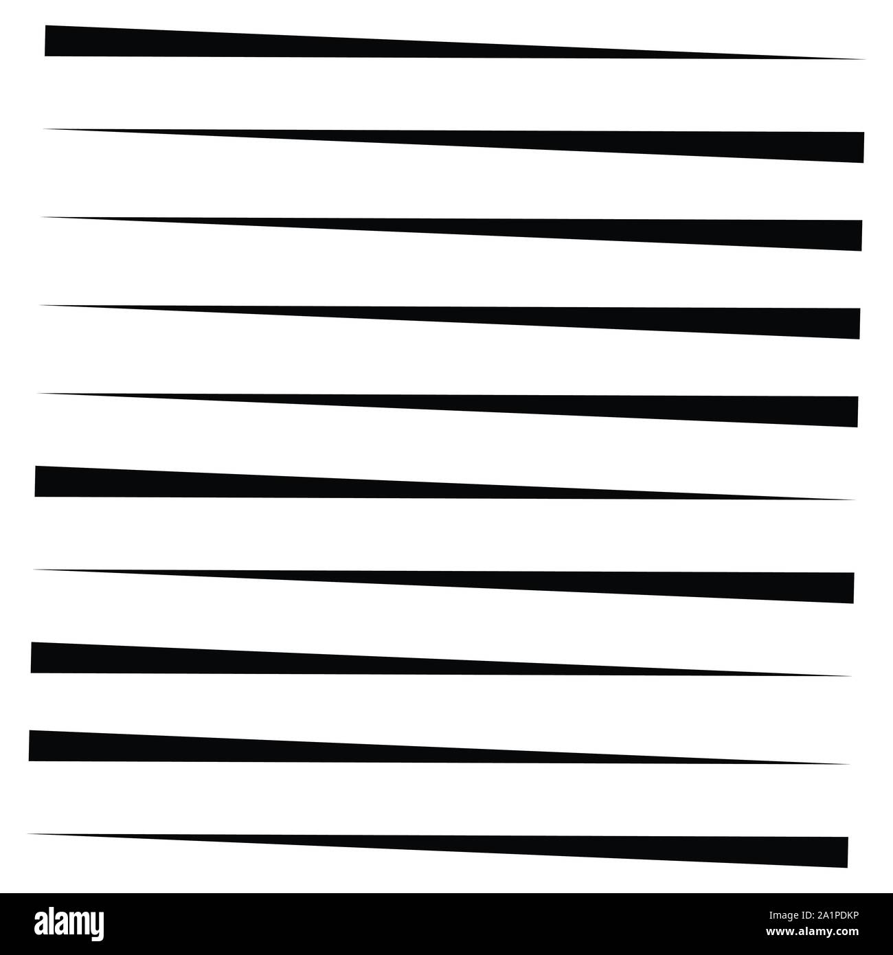 Random lines element. Random horizontal lines. Irregular straight ...