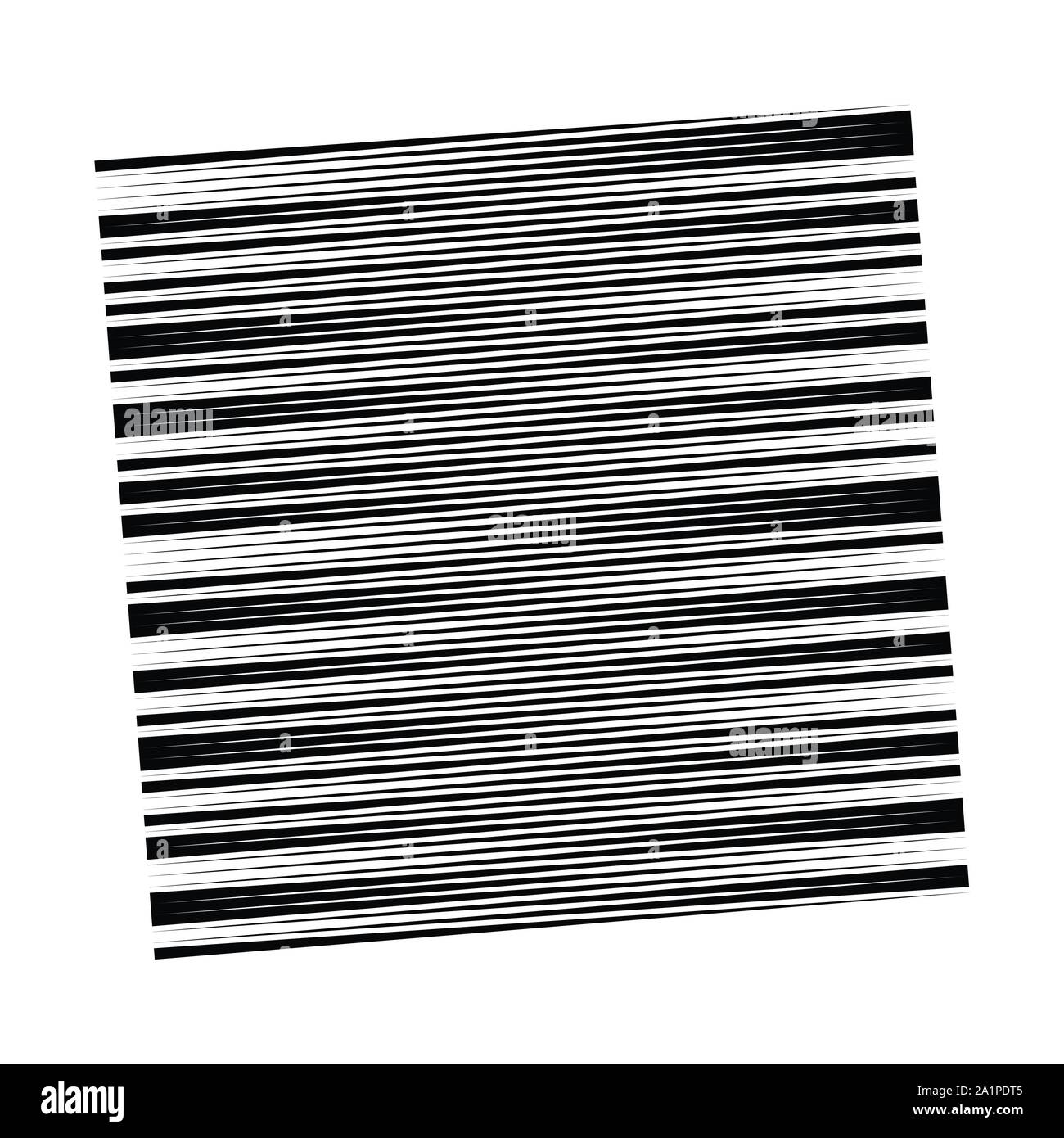 Random lines element. Random horizontal lines. Irregular straight ...
