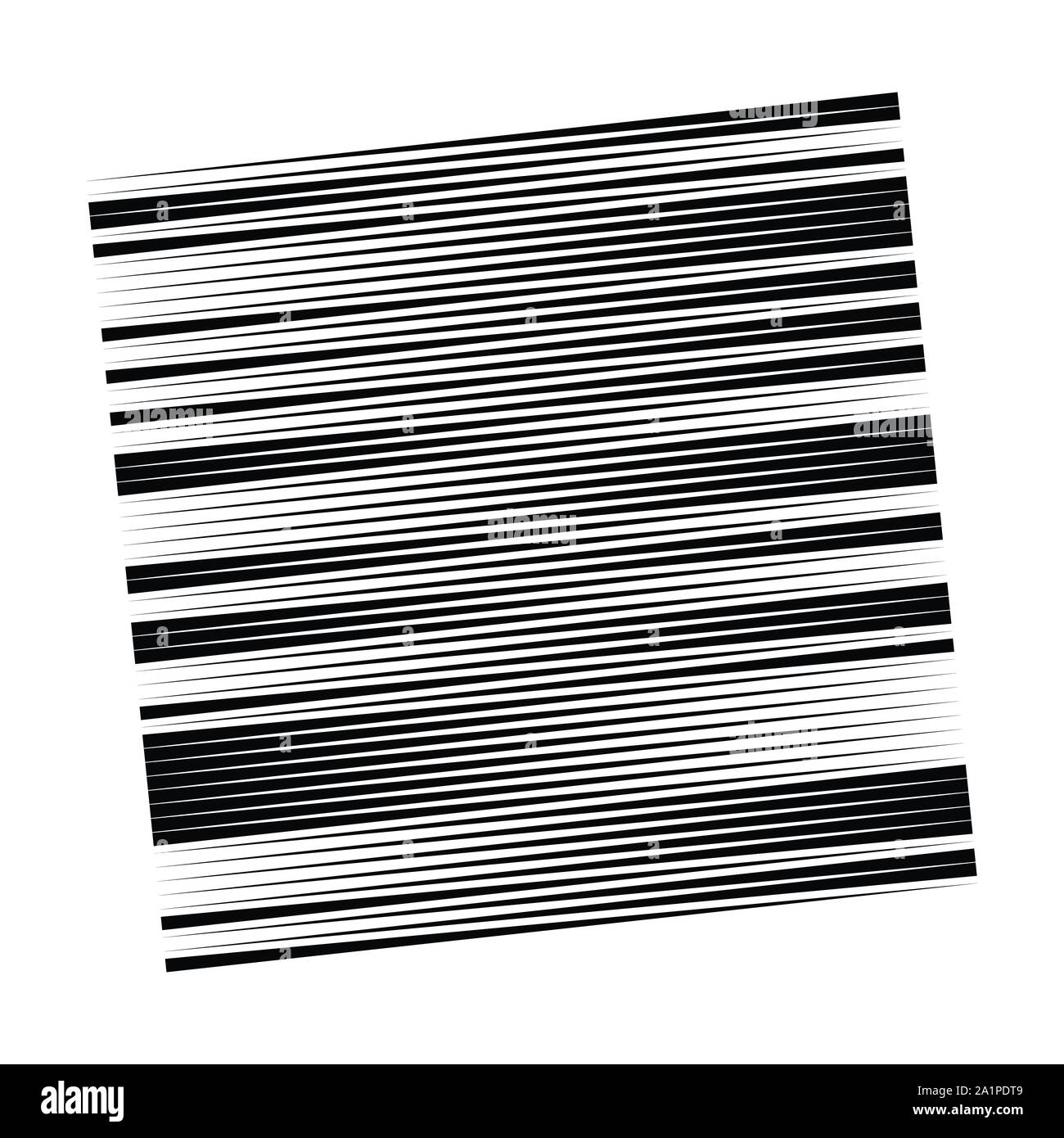 Random lines element. Random horizontal lines. Irregular straight ...