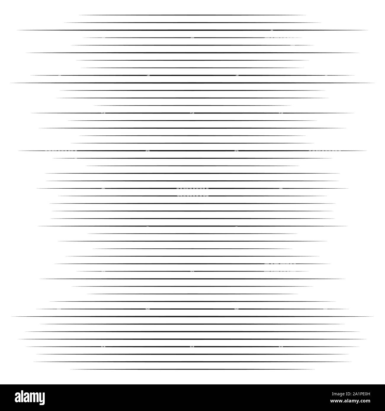 Random lines halftone element. Random horizontal lines. Irregular ...