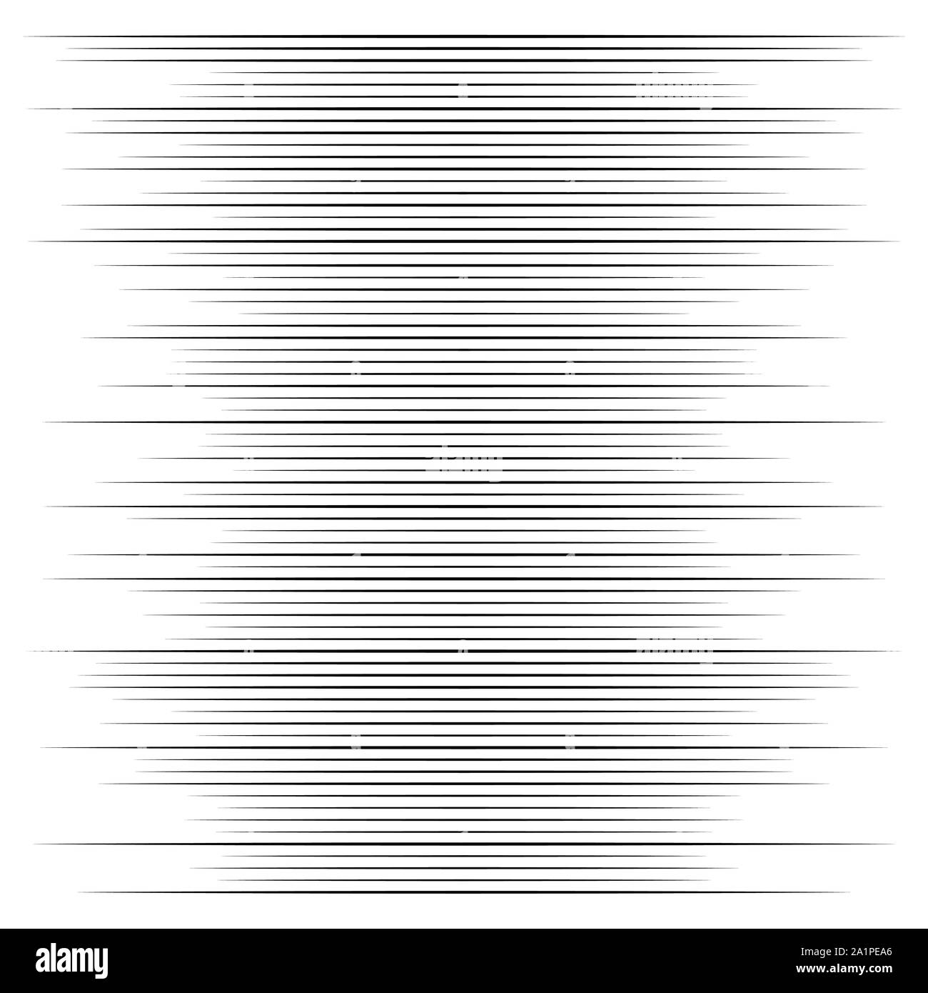 Random lines halftone element. Random horizontal lines. Irregular ...