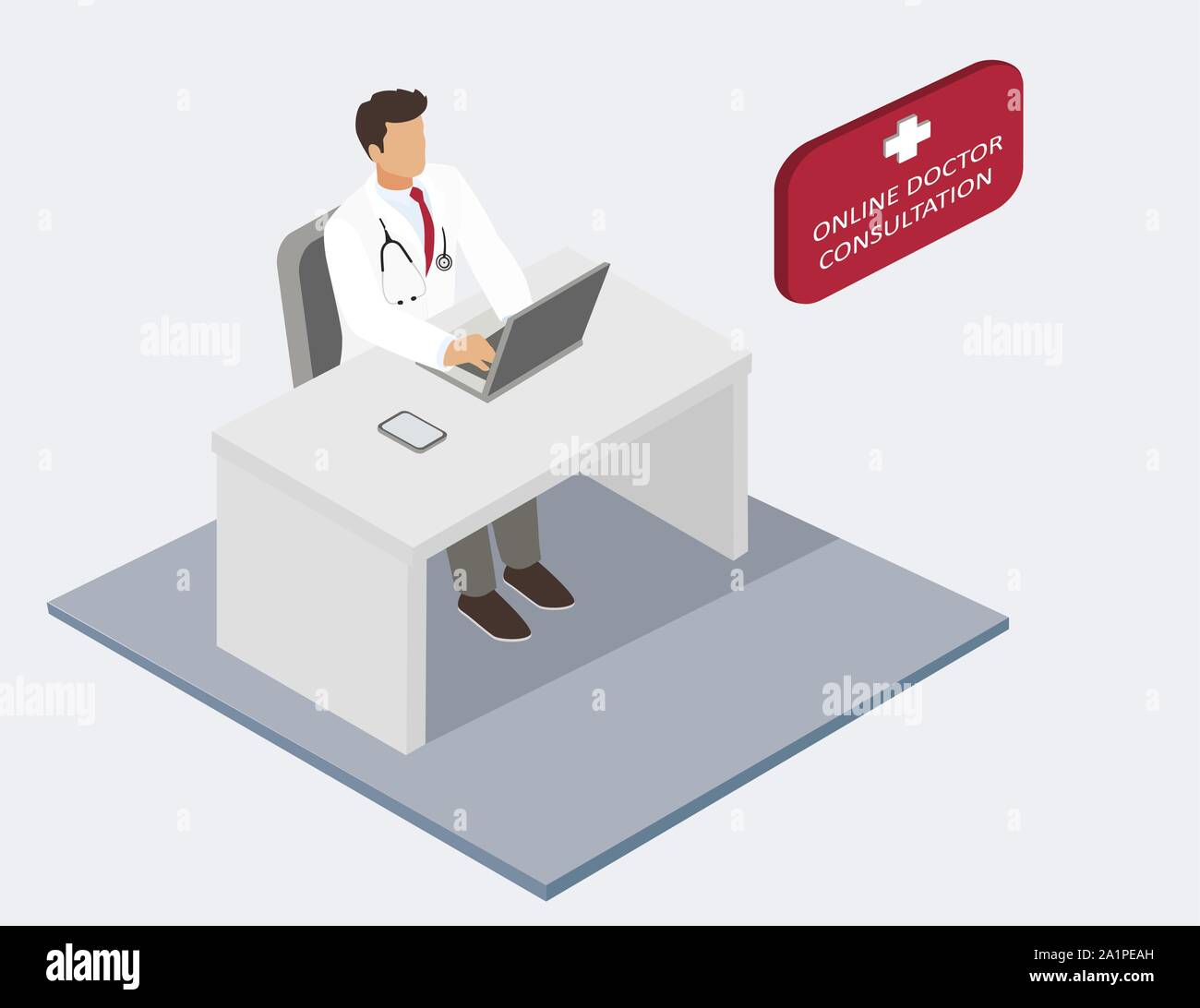 Doctor isometric hi-res stock photography and images - Alamy