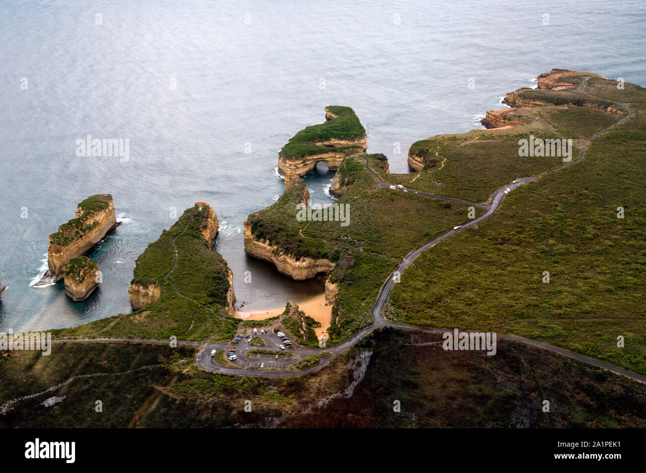 Loch And Gorge, an enclosed cove with a sandy beach and Muttonbird ...