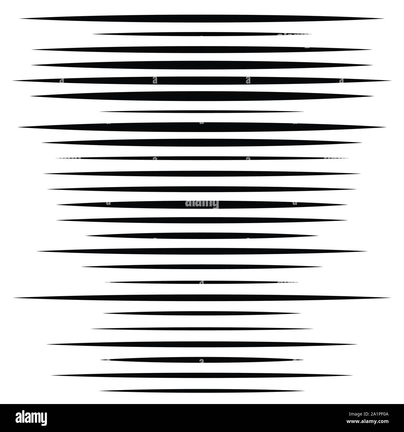 Random lines element. Random horizontal lines. Irregular straight ...