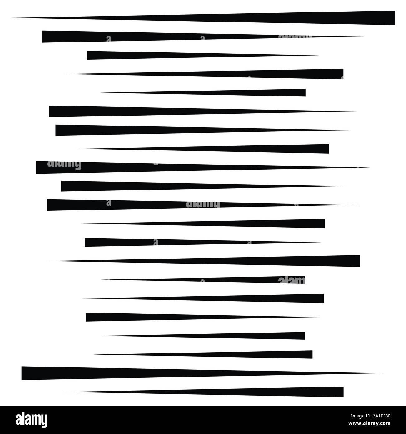 Random lines element. Random horizontal lines. Irregular straight ...