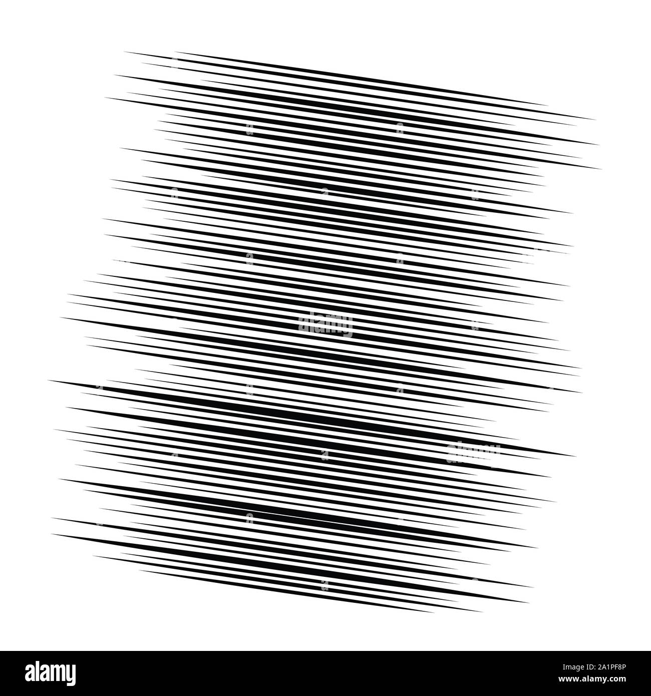 Random lines element. Random horizontal lines. Irregular straight ...