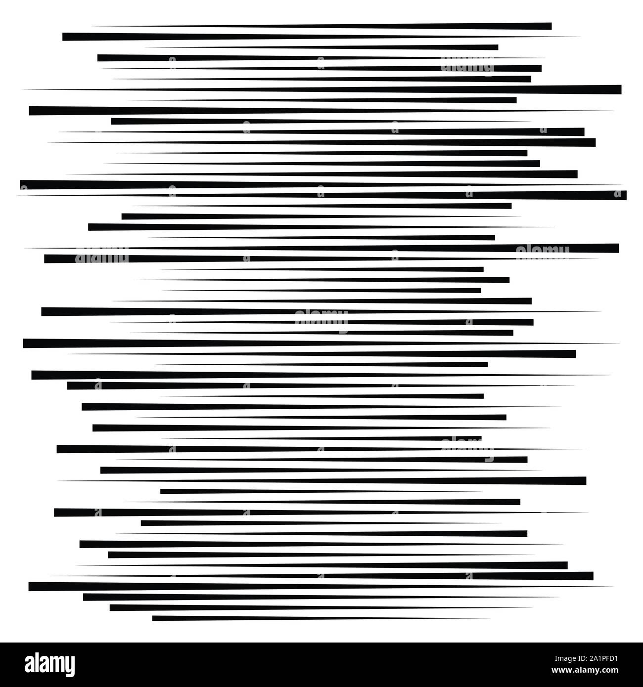 Random lines element. Random horizontal lines. Irregular straight ...