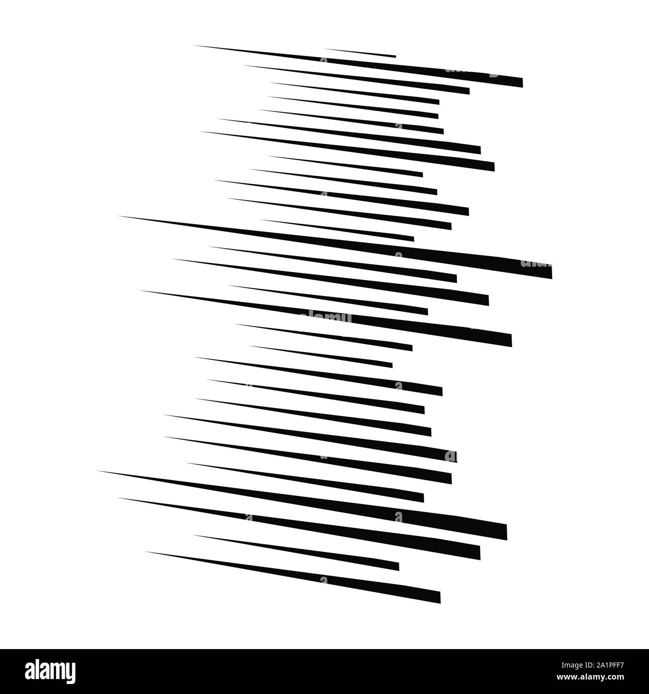 Random lines element. Random horizontal lines. Irregular straight ...