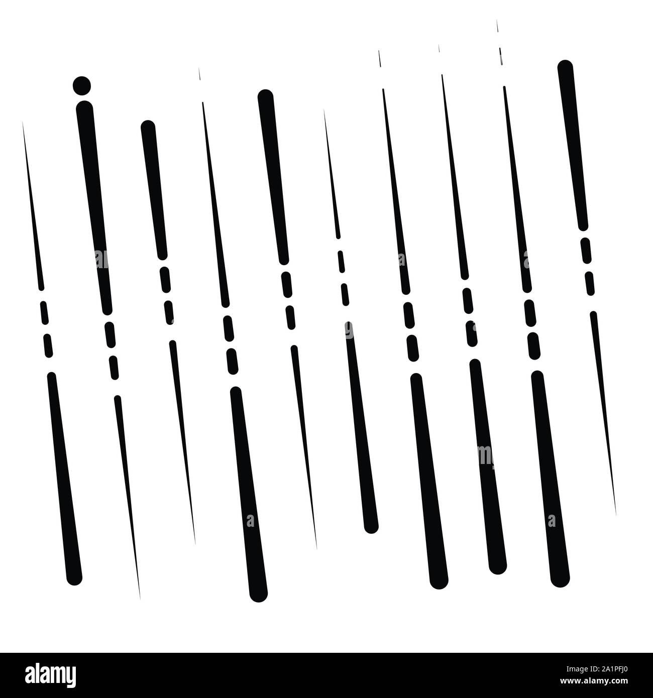 dashed dynamic lines, stripes pattern. random, irregular intermittent ...
