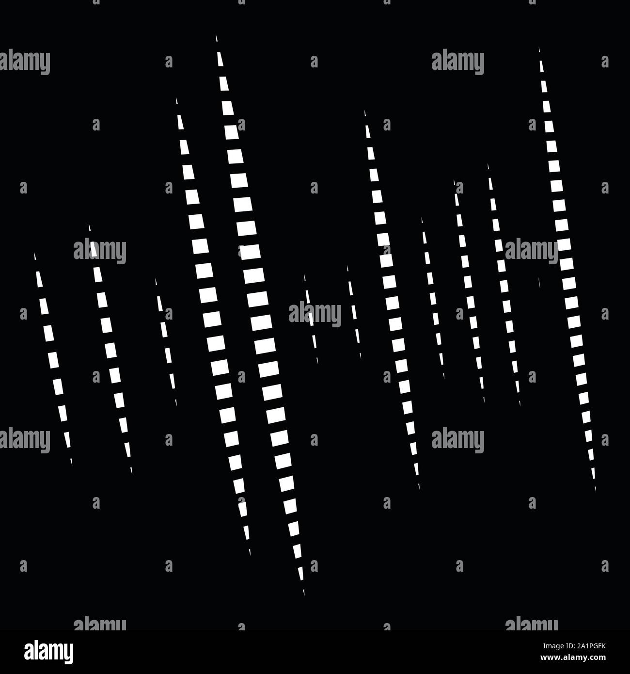 Dynamic lines pattern. Stripes half-tone element. Dashed, segments ...