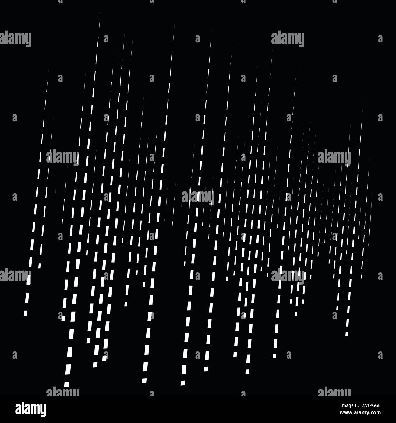 Dynamic lines pattern. Stripes half-tone element. Dashed, segments ...