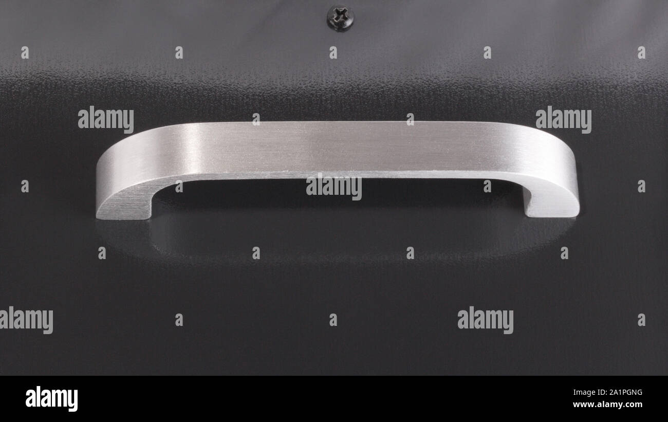 Black Metal Case with Handle Stock Photo - Alamy