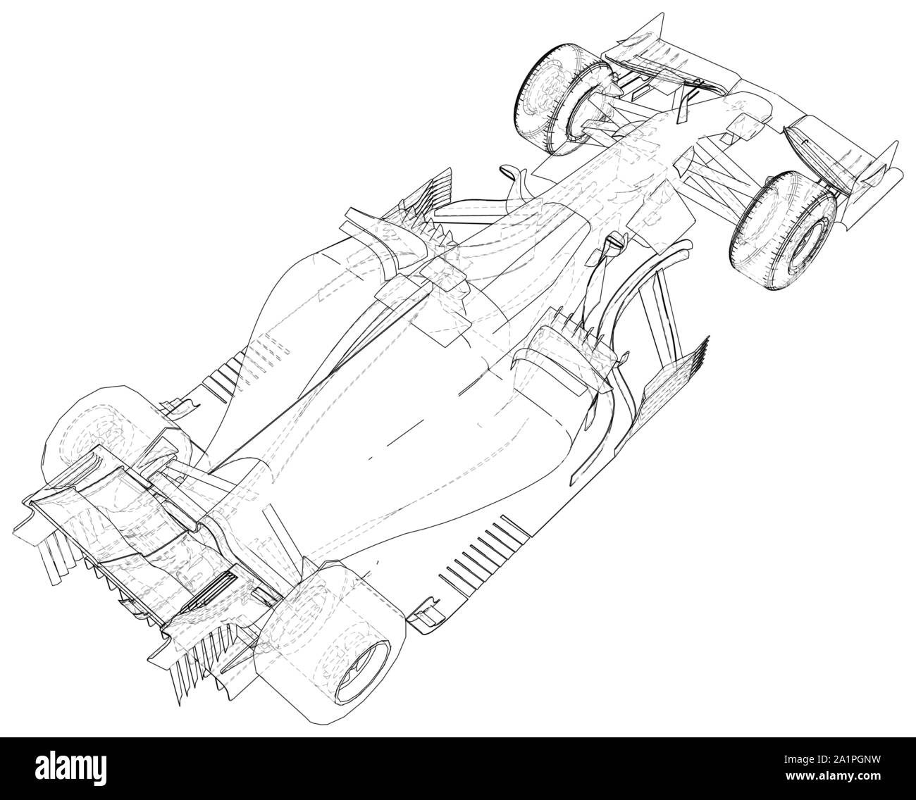 Race car. Wire-frame. EPS10 format. Vector created of 3d Stock Vector ...