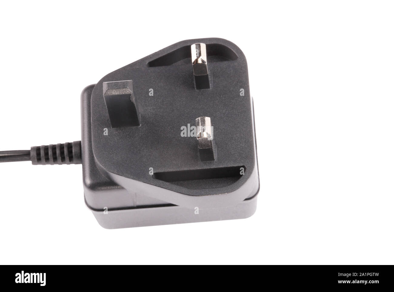 UK Outlet Plug with Cord Isolated Stock Photo - Alamy