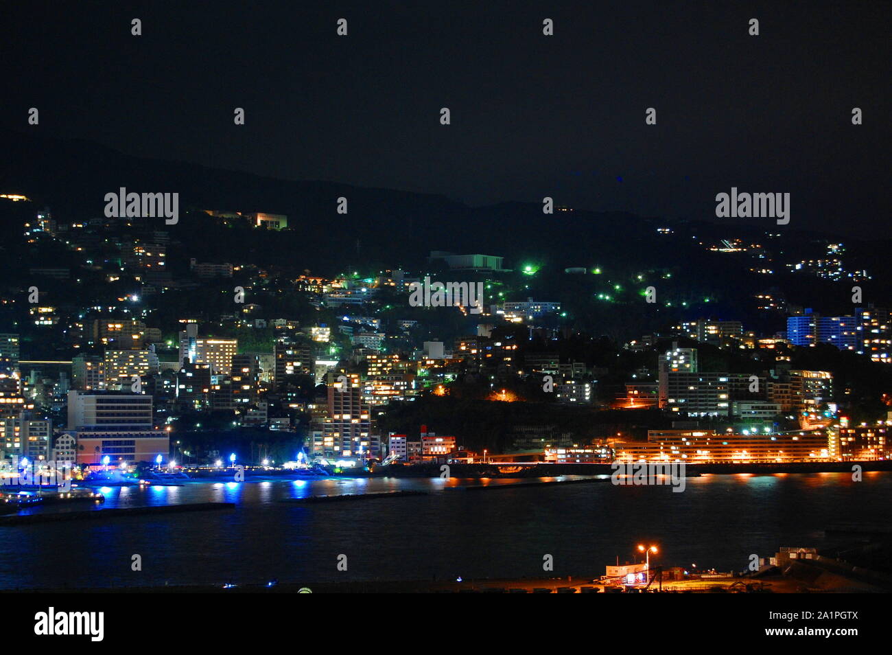 Port night view hi-res stock photography and images - Alamy