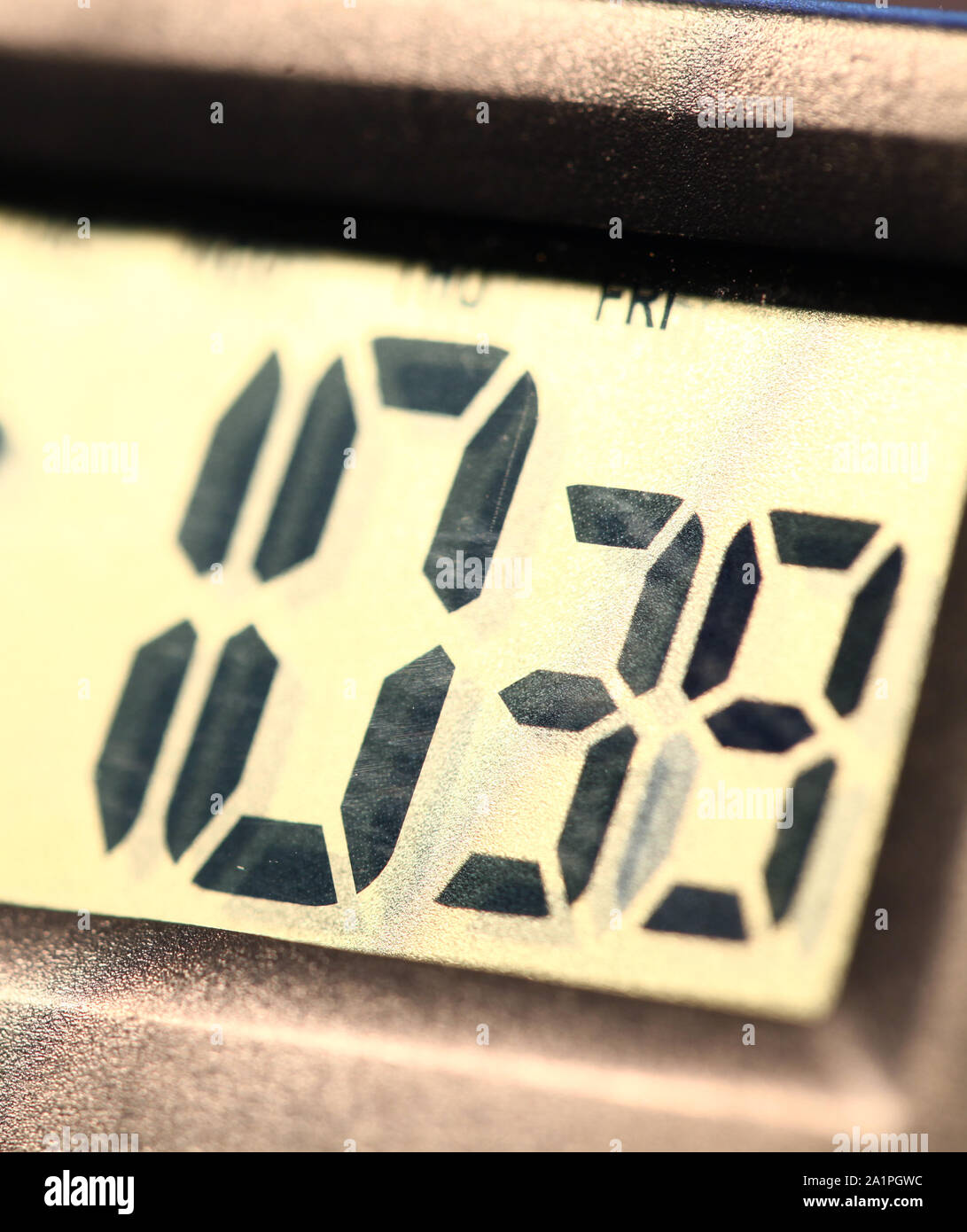 Close up of a Digital clock Stock Photo - Alamy
