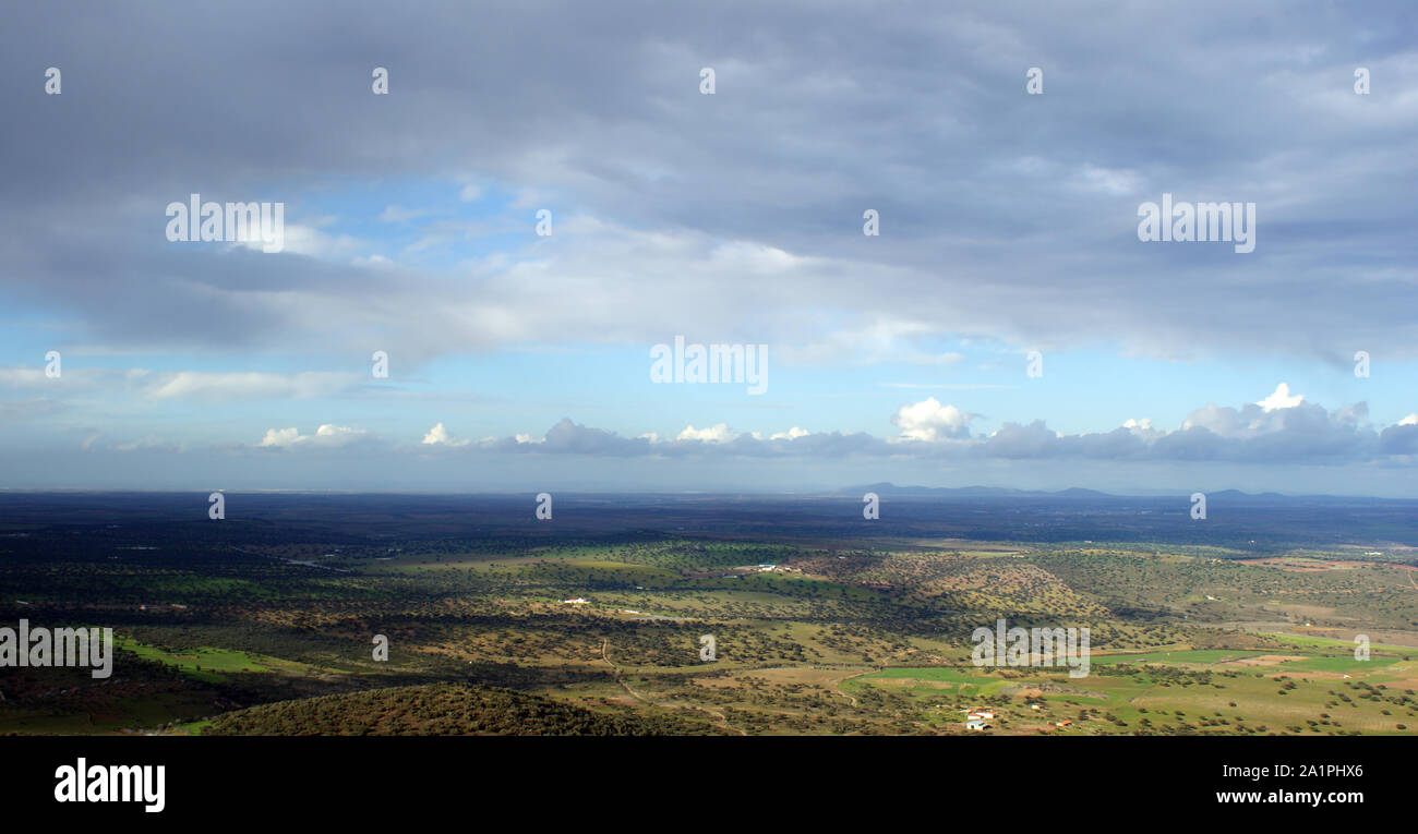 Panoramic view mountain olive trees hi-res stock photography and images ...