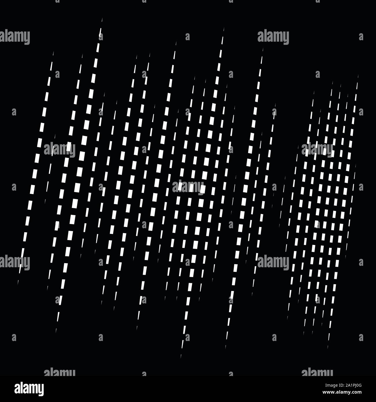 Dynamic lines pattern. Stripes half-tone element. Dashed, segments ...