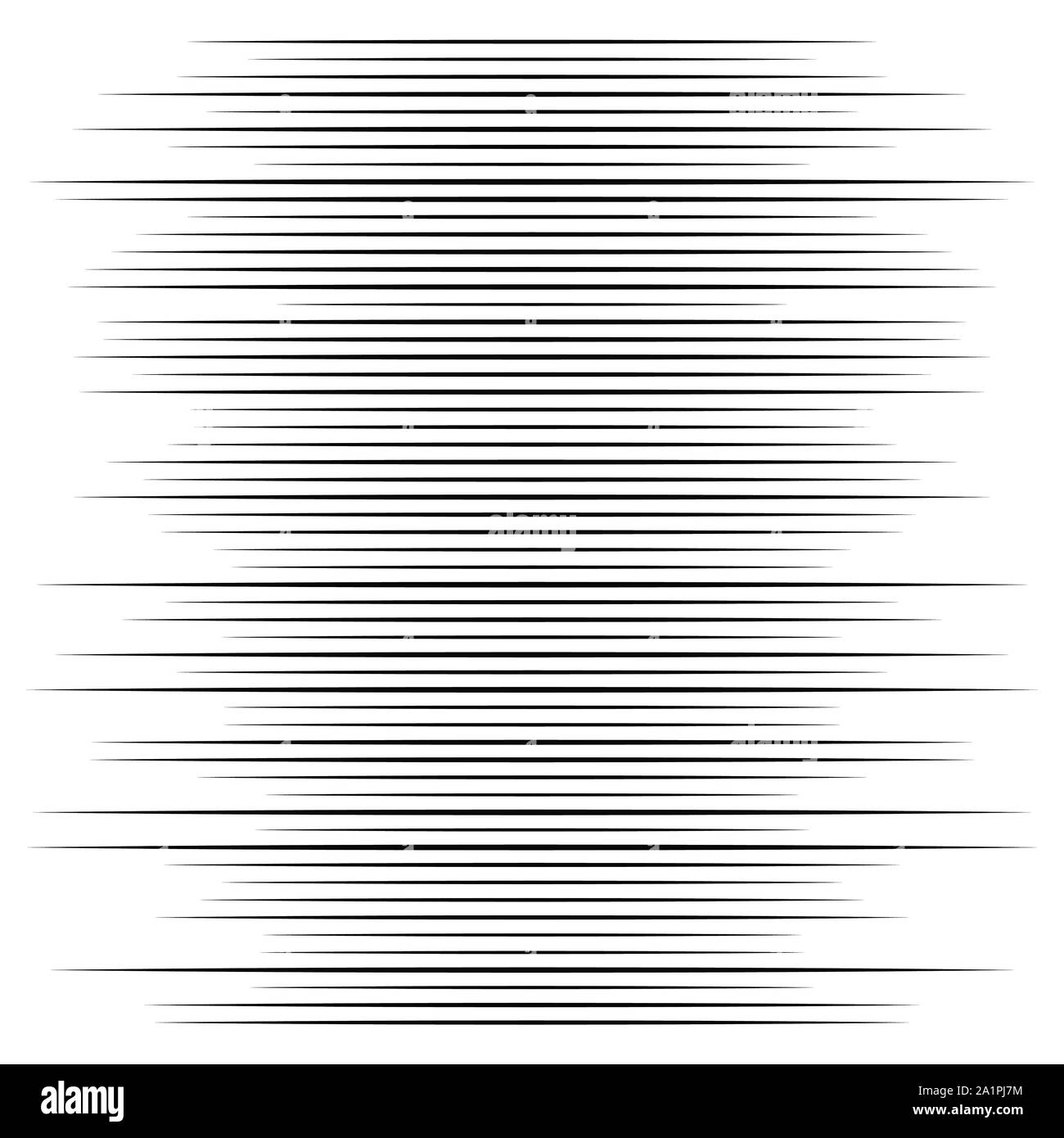 Random lines halftone element. Random horizontal lines. Irregular ...