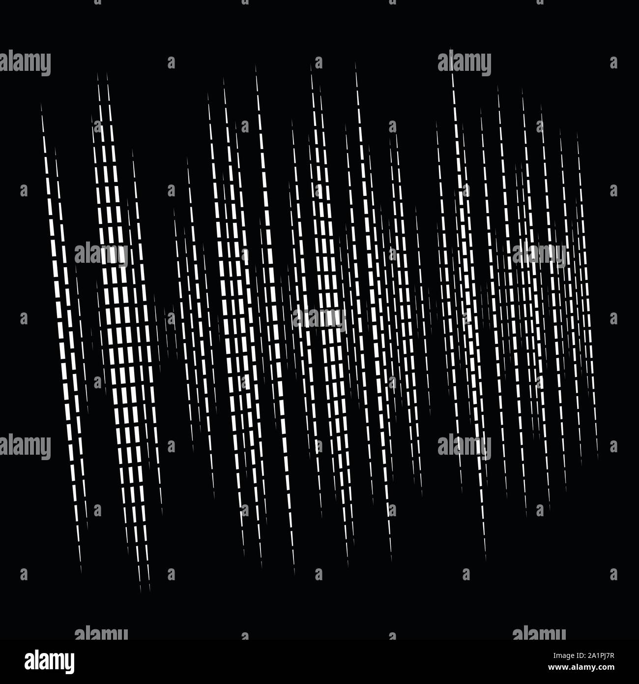 Dynamic lines pattern. Stripes half-tone element. Dashed, segments ...