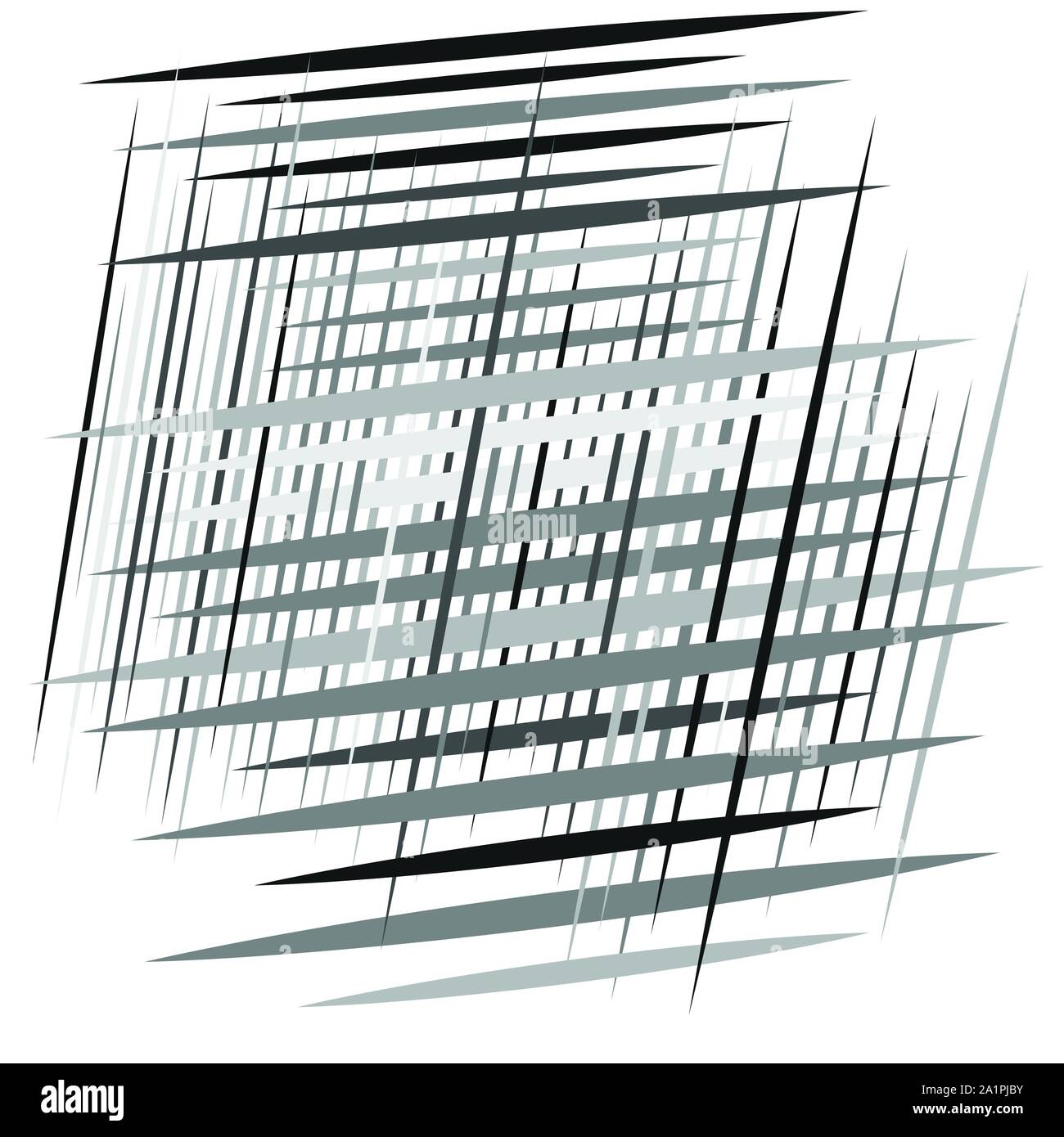random tilt, oblique grid, mesh pattern. dynamic slanting intersect lines. abstract grate design ...