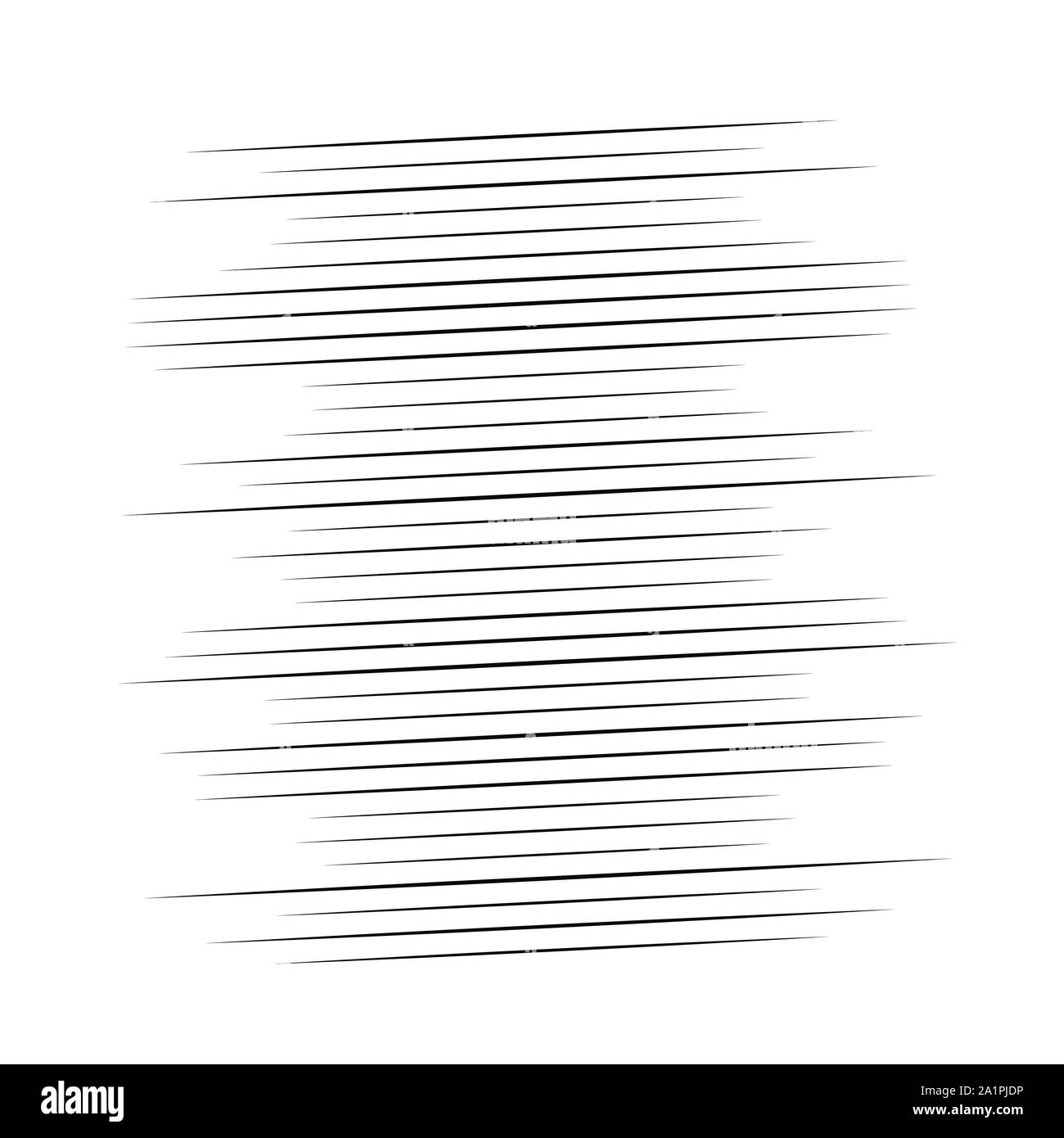 Random lines halftone element. Random horizontal lines. Irregular ...