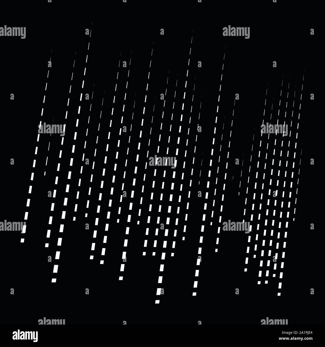 Dynamic lines pattern. Stripes half-tone element. Dashed, segments ...