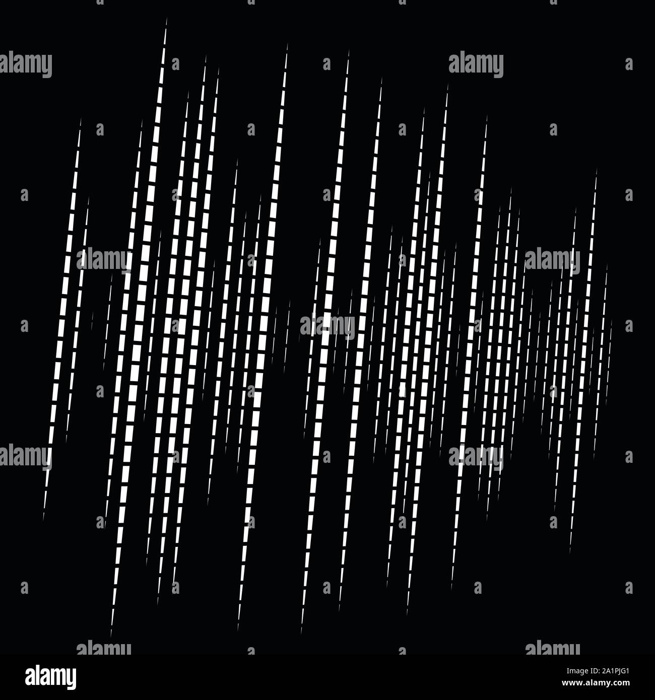Dynamic lines pattern. Stripes half-tone element. Dashed, segments ...