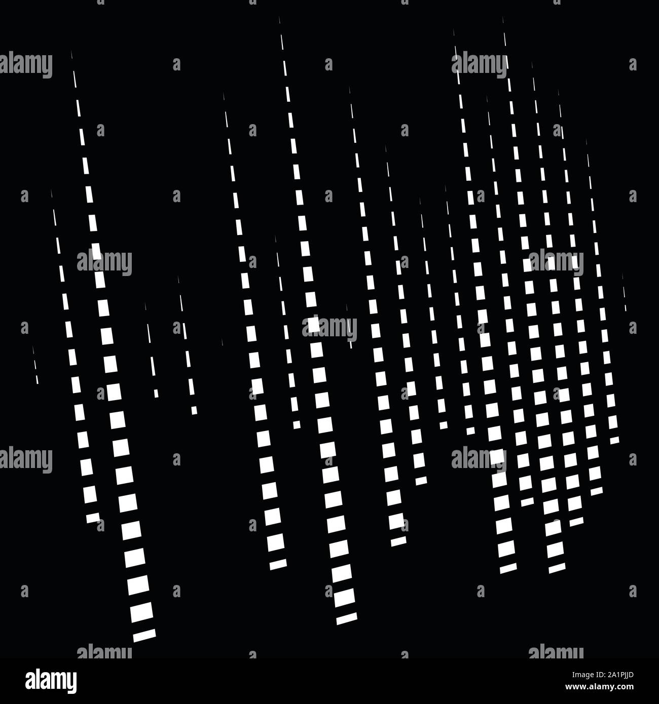 Dynamic lines pattern. Stripes half-tone element. Dashed, segments ...