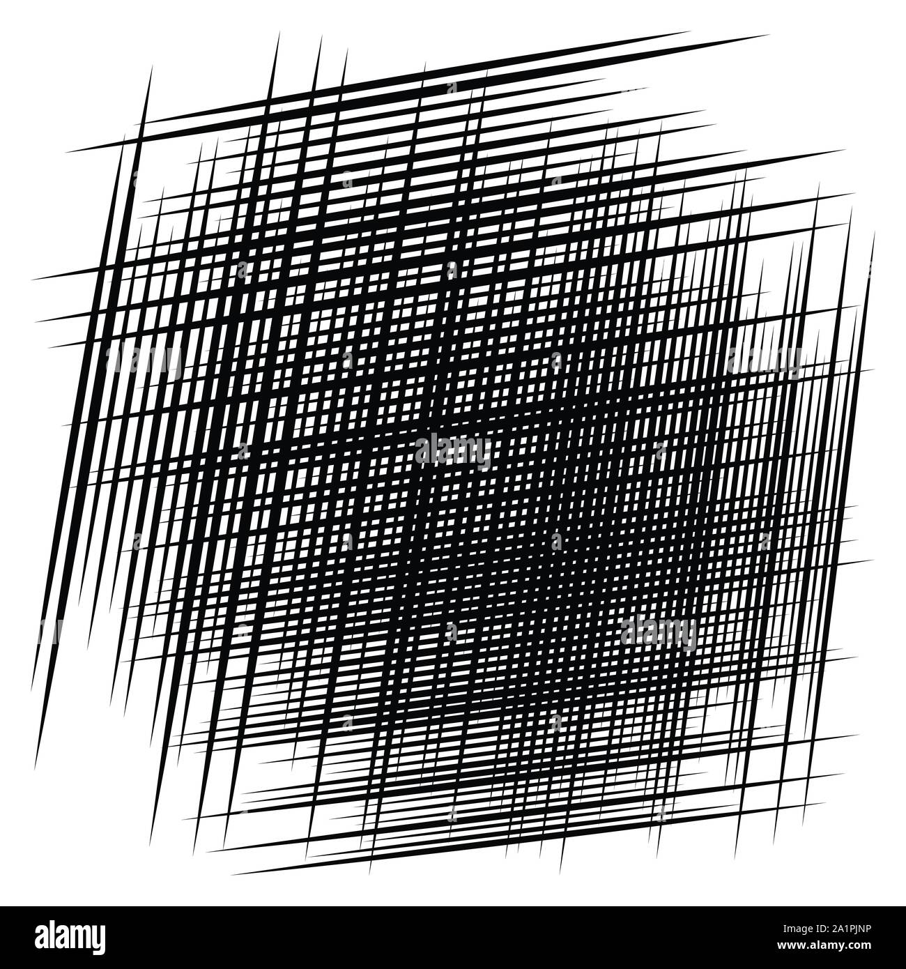 random tilt, oblique grid, mesh pattern. dynamic slanting intersect lines. abstract grate design ...