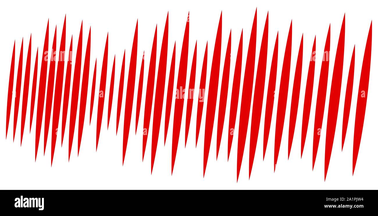 Red claw mark. Vertical scratches. Slit, incision dynamic lines. Tear ...