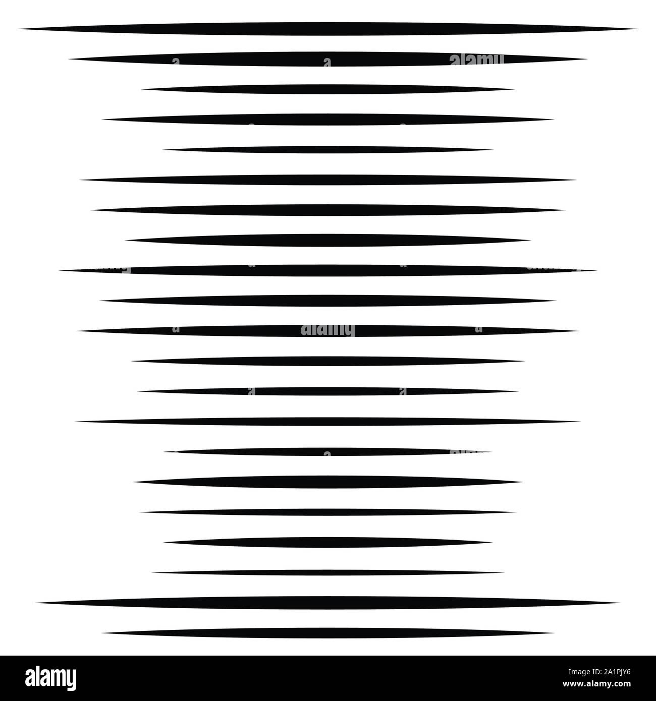 Random lines element. Random horizontal lines. Irregular straight ...