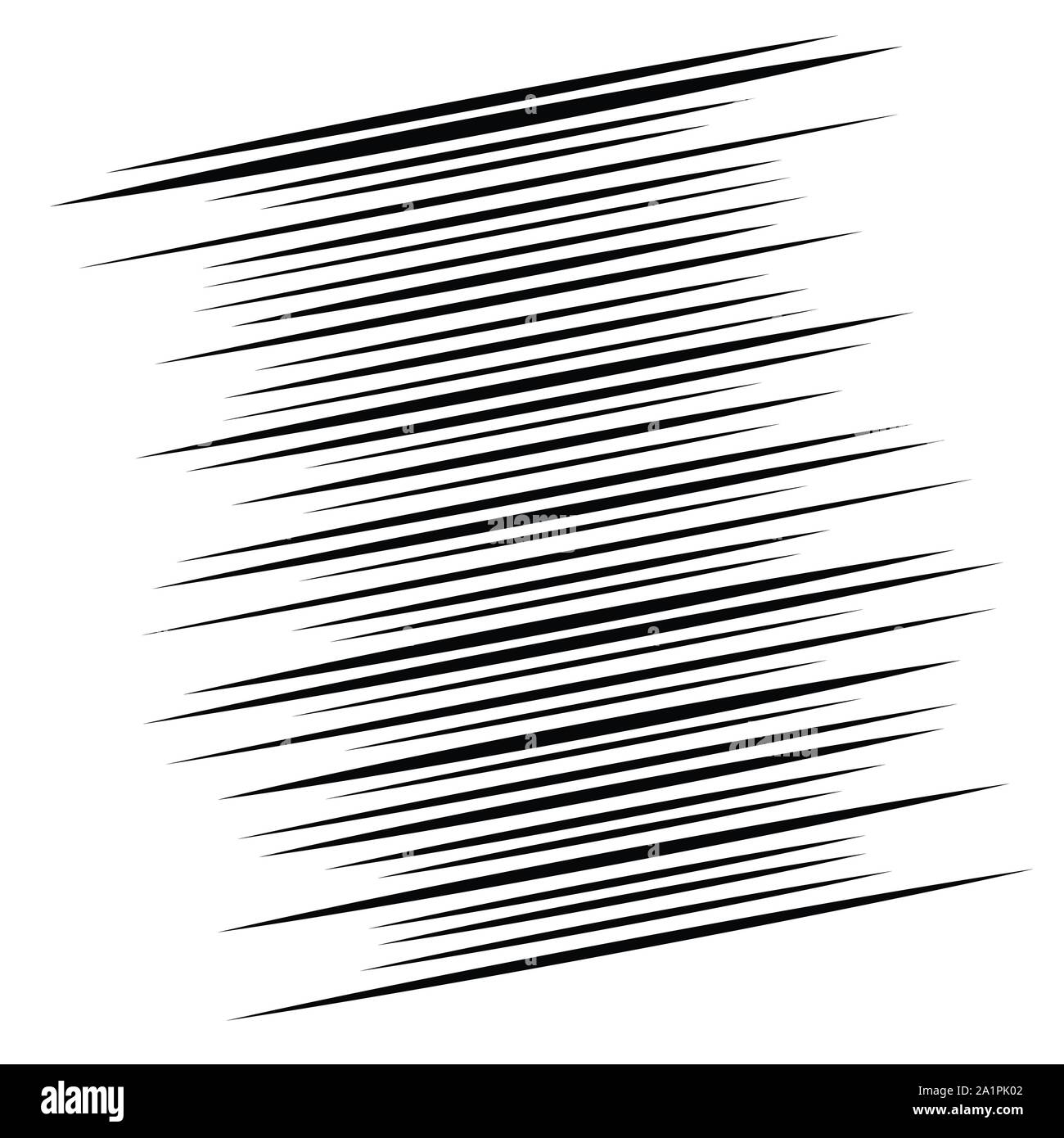 Random lines element. Random horizontal lines. Irregular straight ...