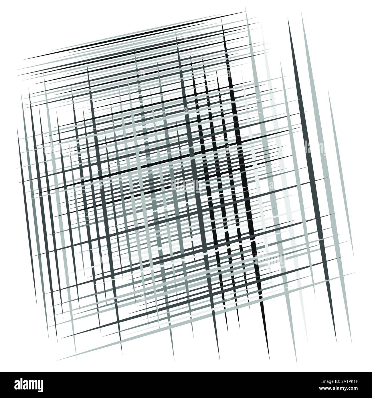 random tilt, oblique grid, mesh pattern. dynamic slanting intersect lines. abstract grate design ...