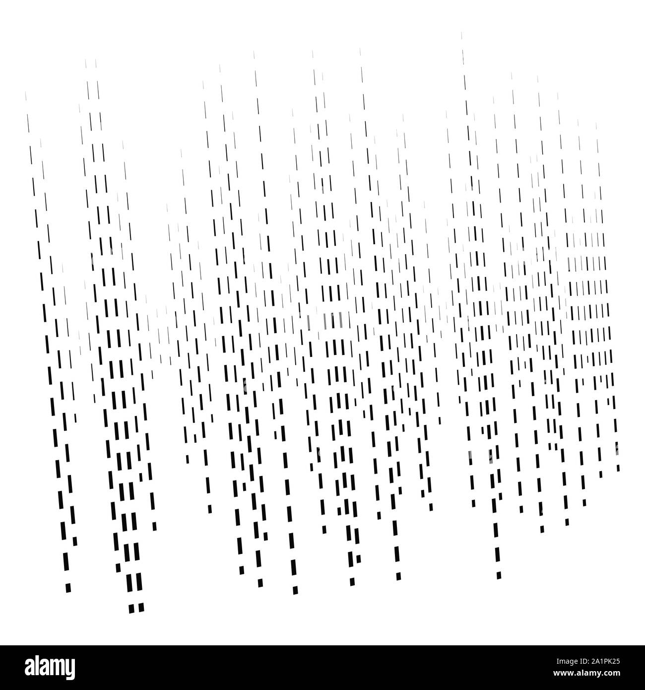 Dynamic lines pattern. Stripes half-tone element. Dashed, segments ...