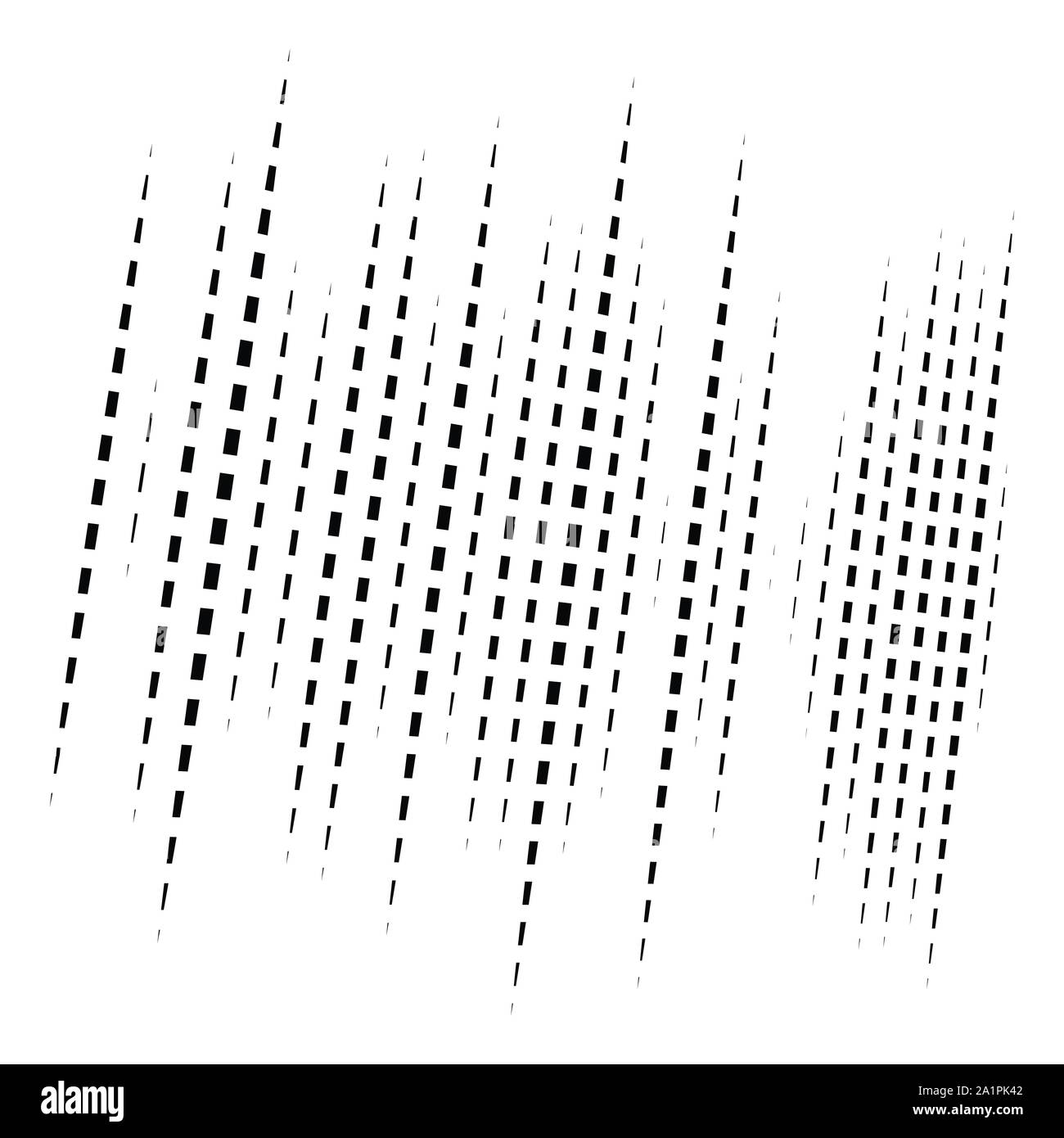 Dynamic lines pattern. Stripes half-tone element. Dashed, segments ...