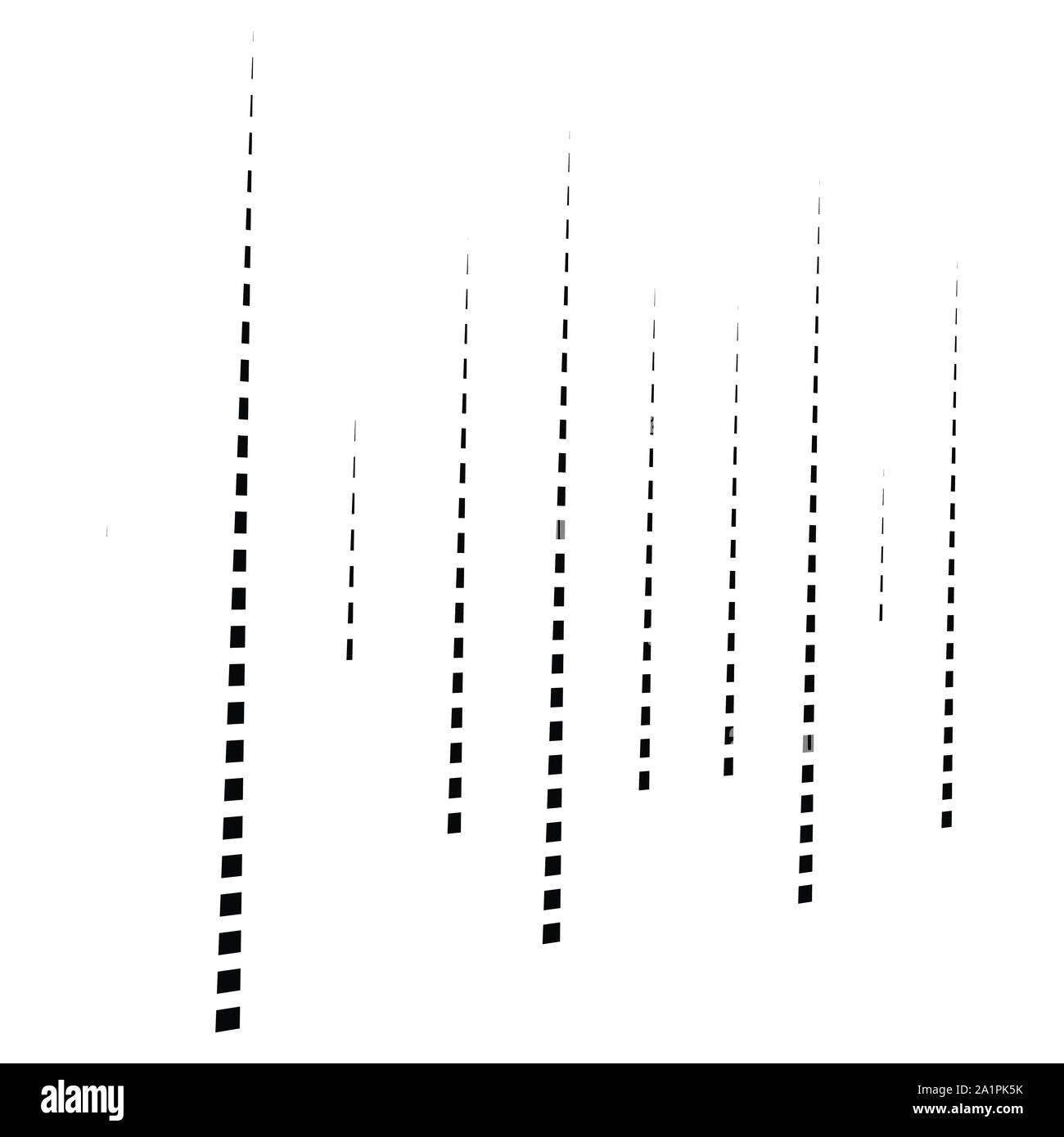 Dynamic lines pattern. Stripes half-tone element. Dashed, segments ...
